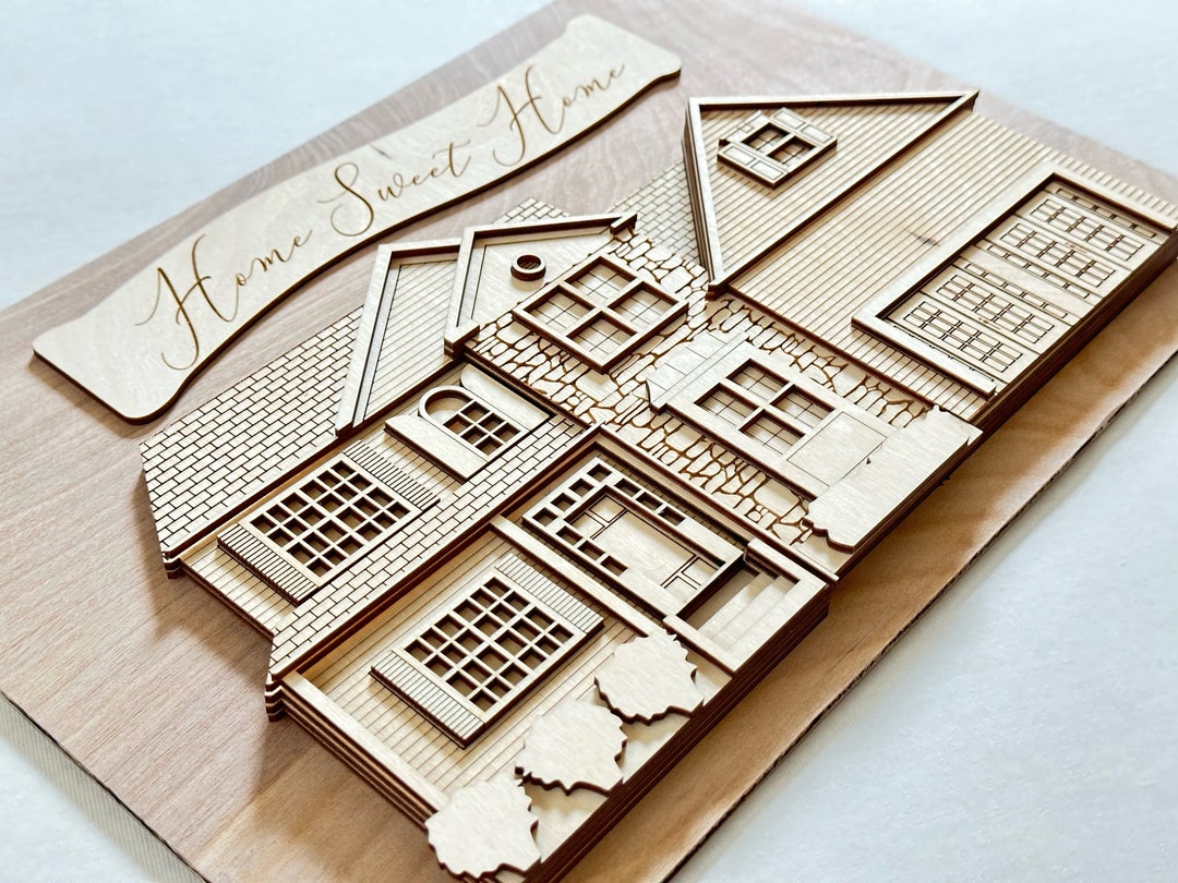 Customized House Svg Multilayer House Design - Etsy