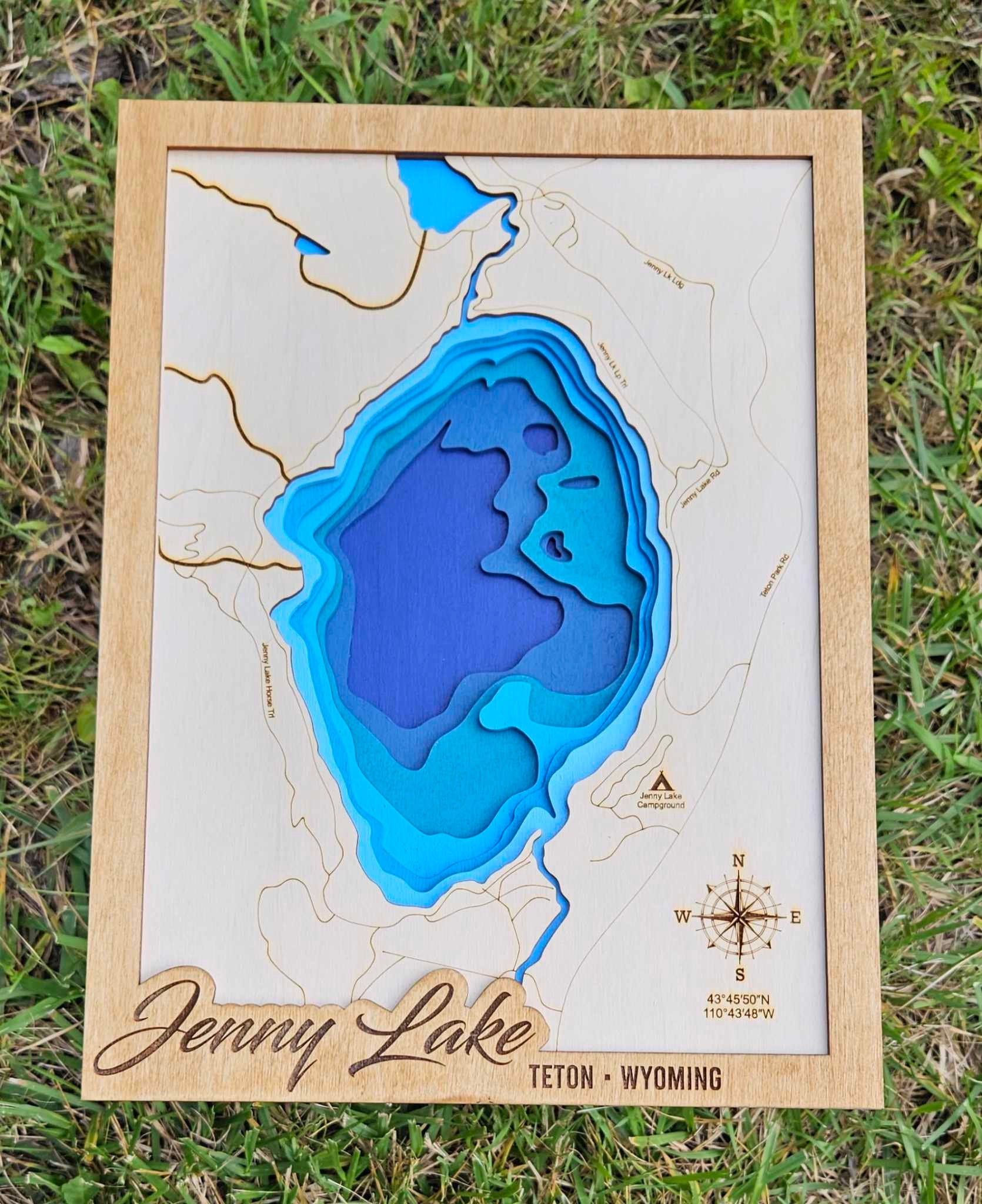 Jenny Lake Svg File,lake Svg, Glowforge Lake Map Svg, Laser Cut Map ...