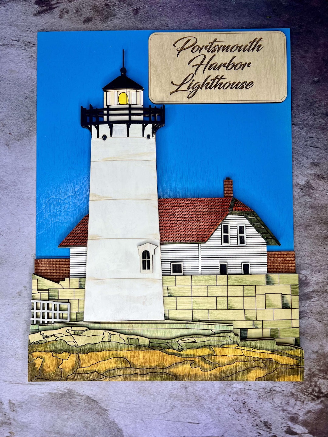 Portsmouth Harbor Lighthouse, Digital File SVG, Laser Cut File SVG ...