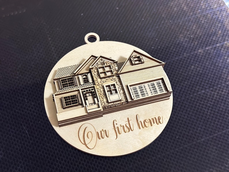 Custom House Ornament SVG: Multilayer Laser Cut File (digital Download ...