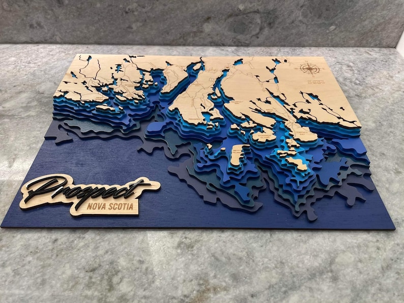 Prospect Canada Svg File for Lasers Coastal Map Svg Laser - Etsy