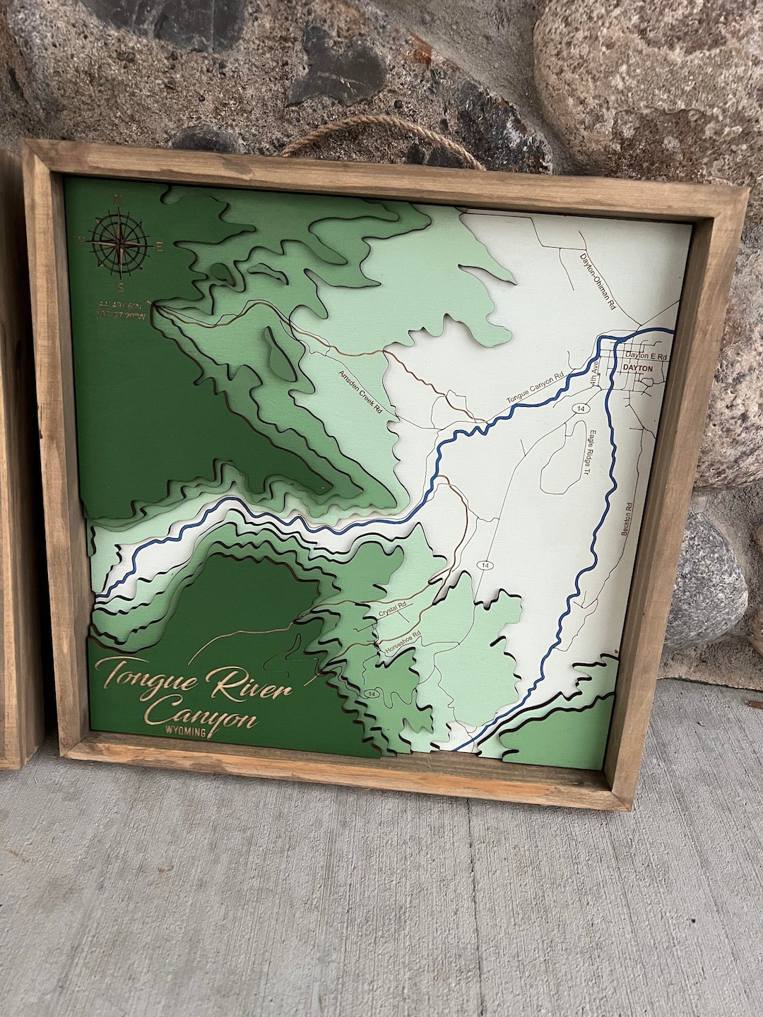 Tongue River Canyon Topographic Laser Map SVG File (digital File) - Etsy