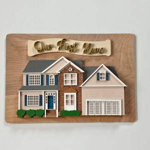 Customized House Svg, Multilayer House Design, Newly Weds Gift, New ...