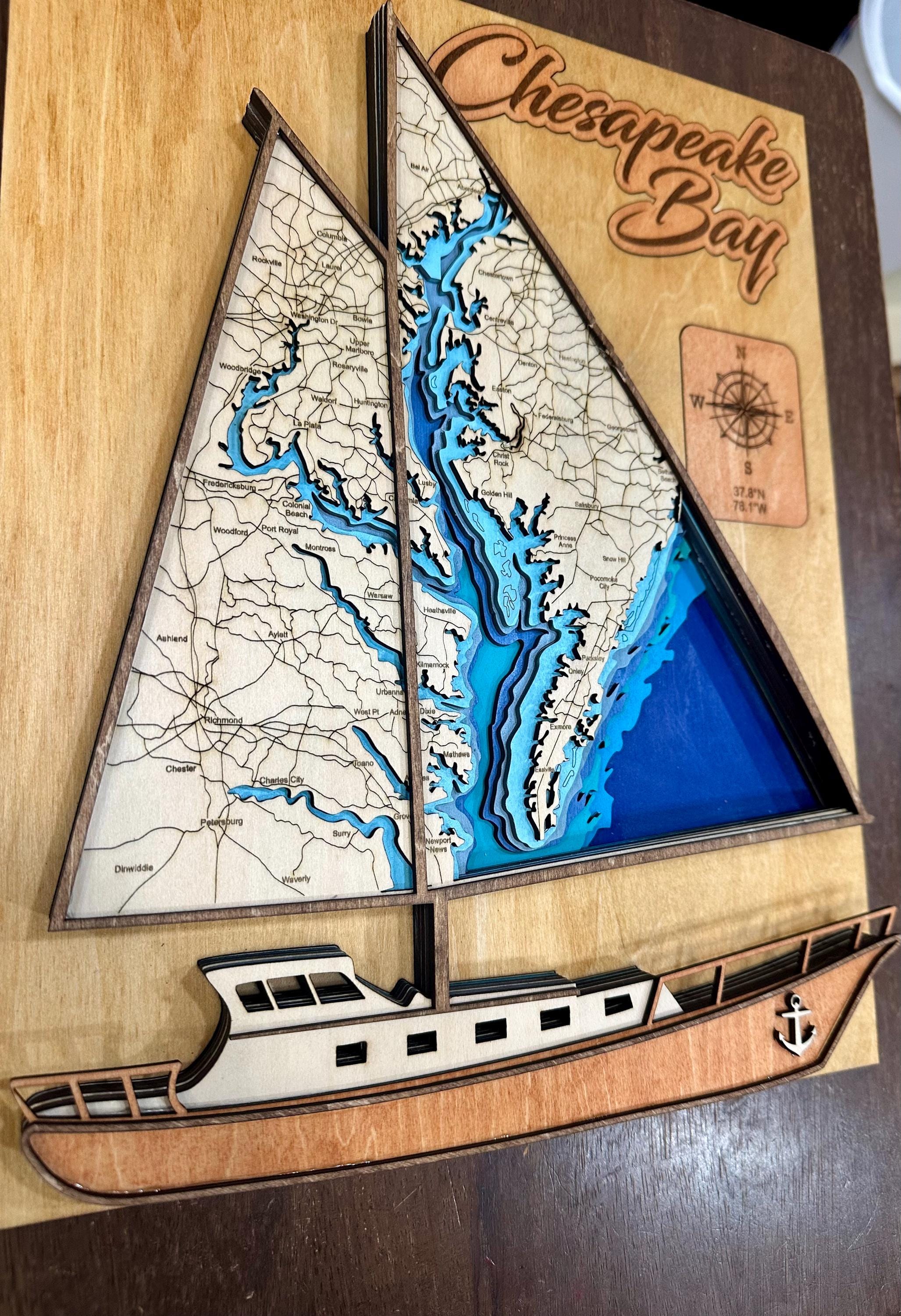 Chesapeake Bay Boat Themed Svg File for Lasers,sailing Svg,adventure ...