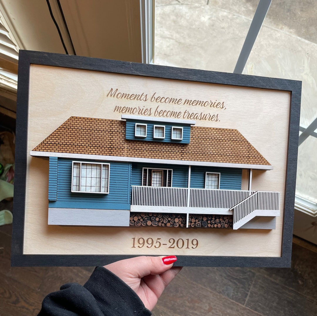 Customized House Svg, Multilayer House Design, Newly Weds Gift, New ...