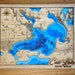 Layered Map Cass Lake in Michigan Svg, Lake Map Svg, Glowforge Map Svg ...