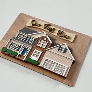 Customized House Svg, Multilayer House Design, Newly Weds Gift, New ...