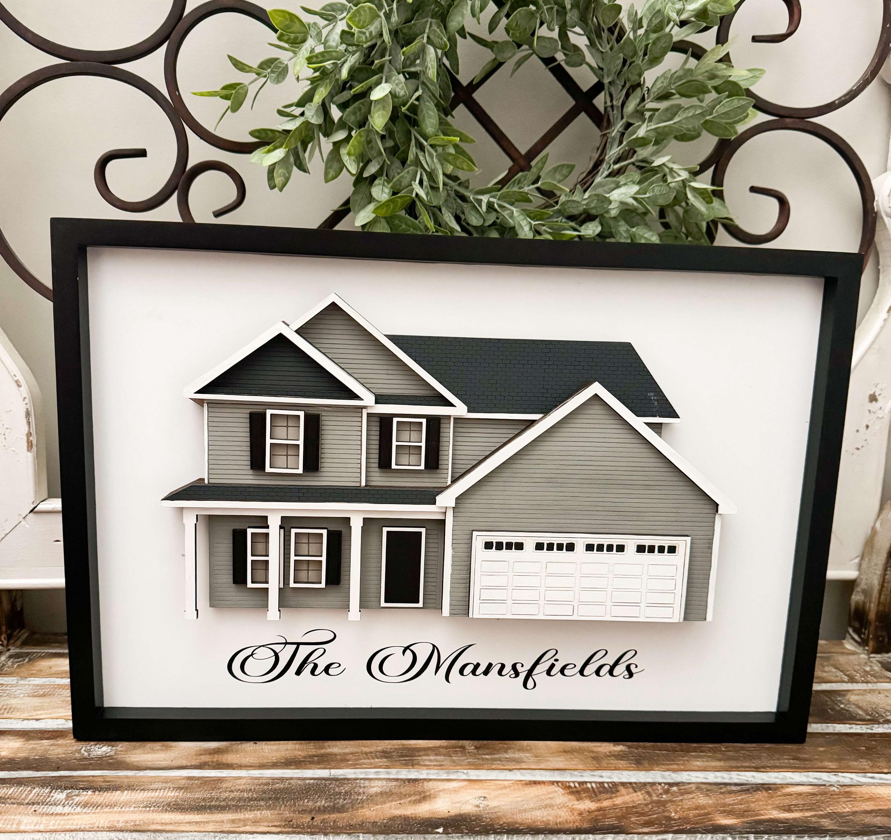Customized House Svg, Multilayer House Design, Newly Weds Gift, New ...