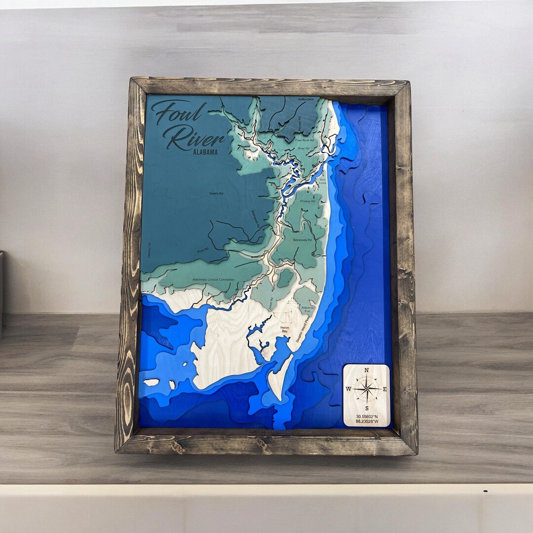 Customized Map Svg, Layered Map Svg, 3d Map, Glowforge File, Laser Cut ...