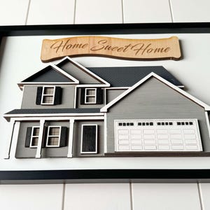 Customized House Svg, Multilayer House Design, Newly Weds Gift, New ...