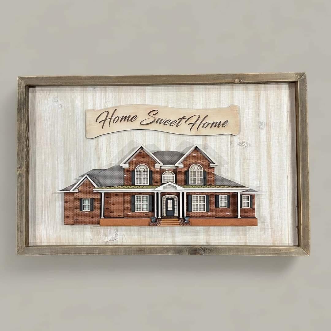 Customized House Svg, Multilayer House Design, Housewarming Gift ...