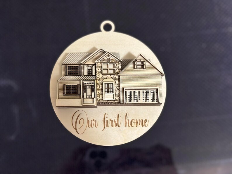 Custom House Ornament SVG: Multilayer Laser Cut File (digital Download ...