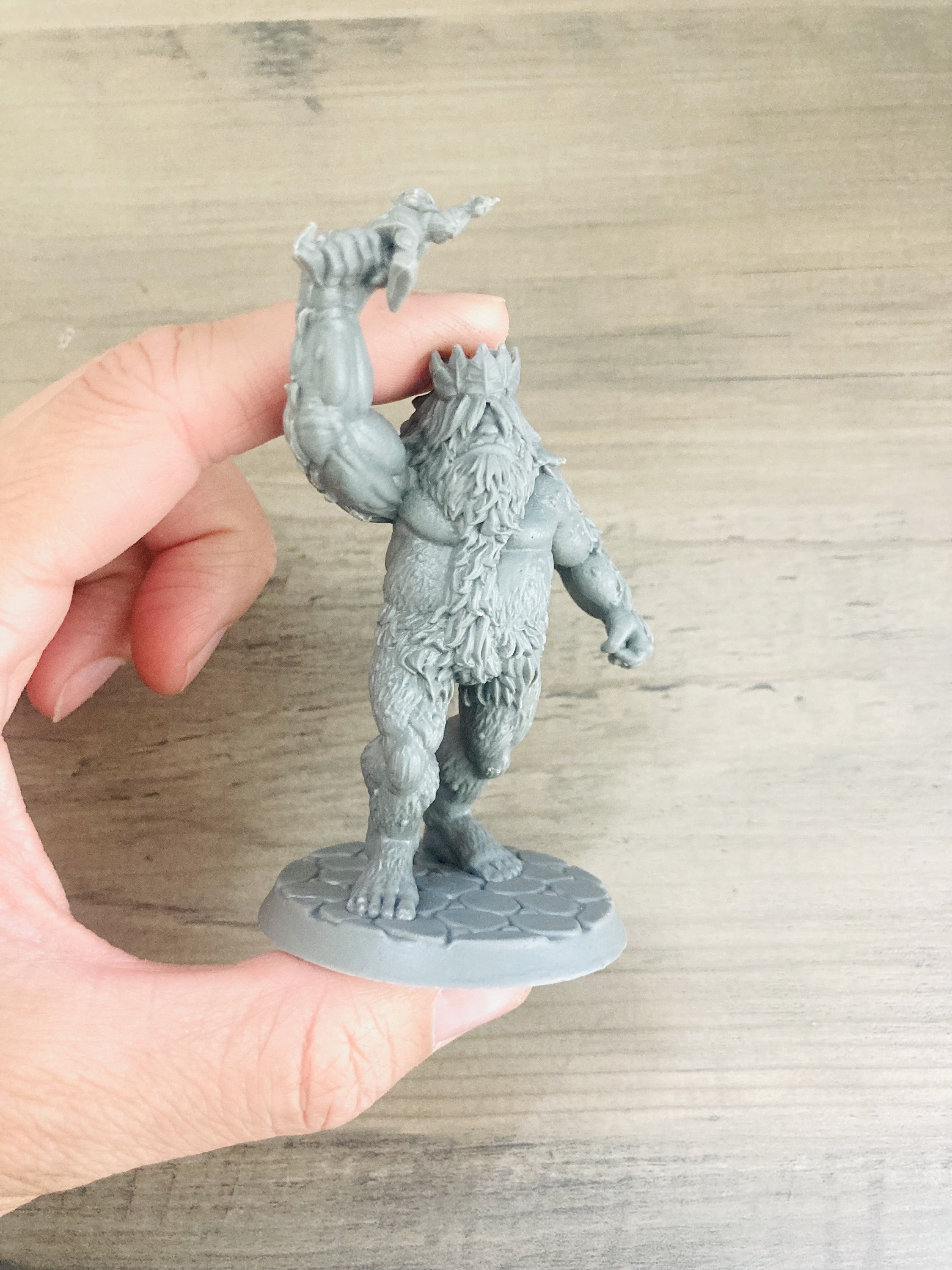 Miniature Medieval Troll King of War / Figure 28mm Resin Wargaming 1pc ...