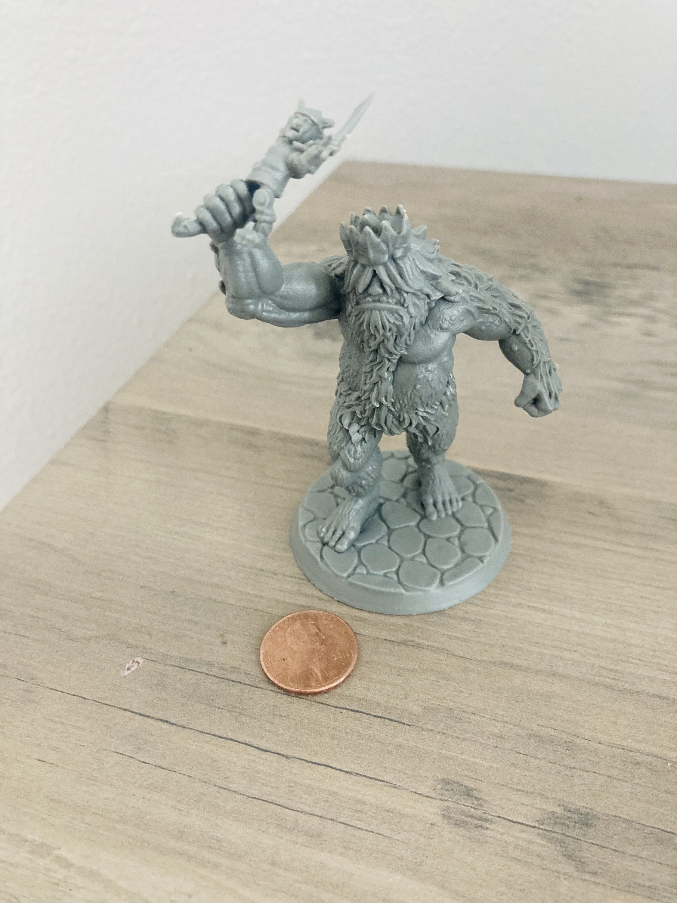 Miniature Medieval Troll King of War / Figure 28mm Resin Wargaming 1pc ...