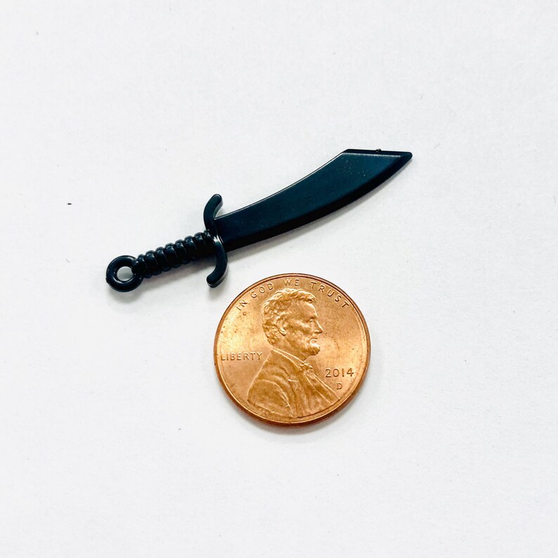 Miniature Sword Micro Mini Broadsword Hunting Machete Plastic Scimitar ...