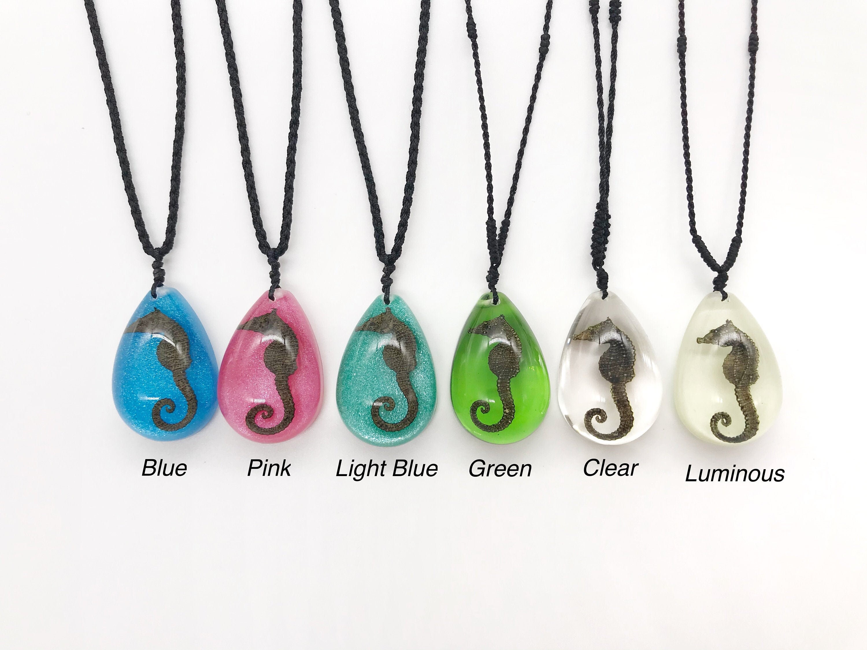 Resin Hippocampus Specimen Pendant Necklace | Etsy