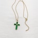 18K Gold-plated Genuine Green ,purple,light Green,jade Cross Necklace ...