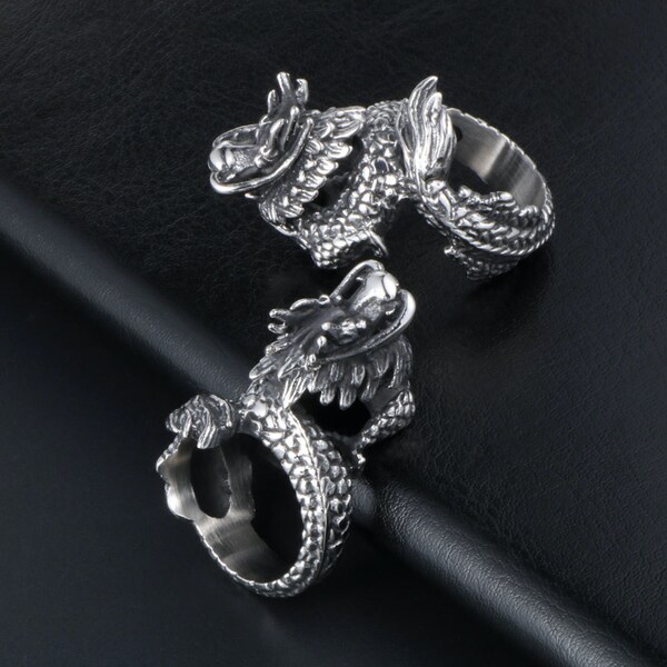 Dragon Design Ring - Etsy