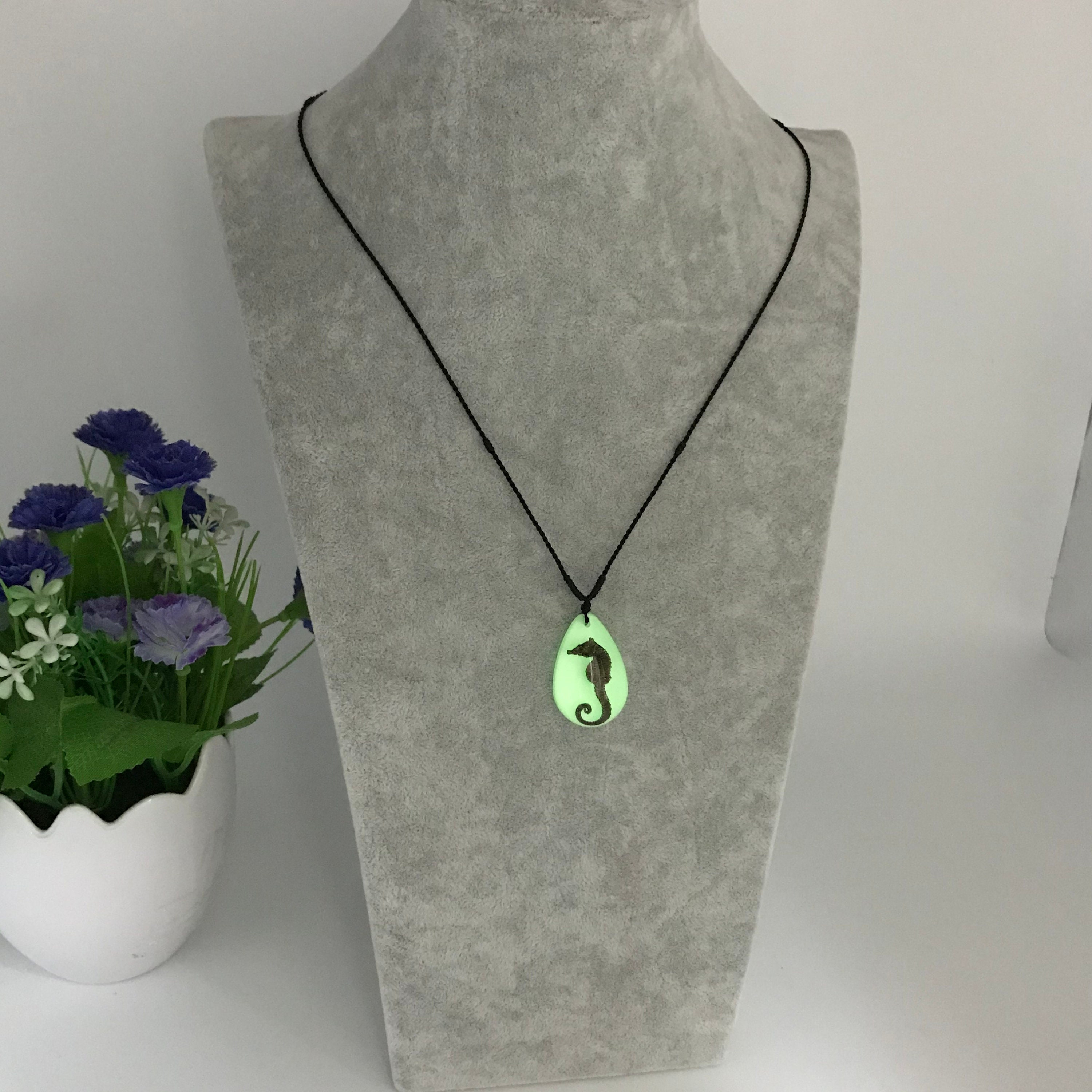 Resin Hippocampus Specimen Pendant Necklace | Etsy