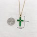 18K Gold-plated Genuine Green ,purple,light Green,jade Cross Necklace ...