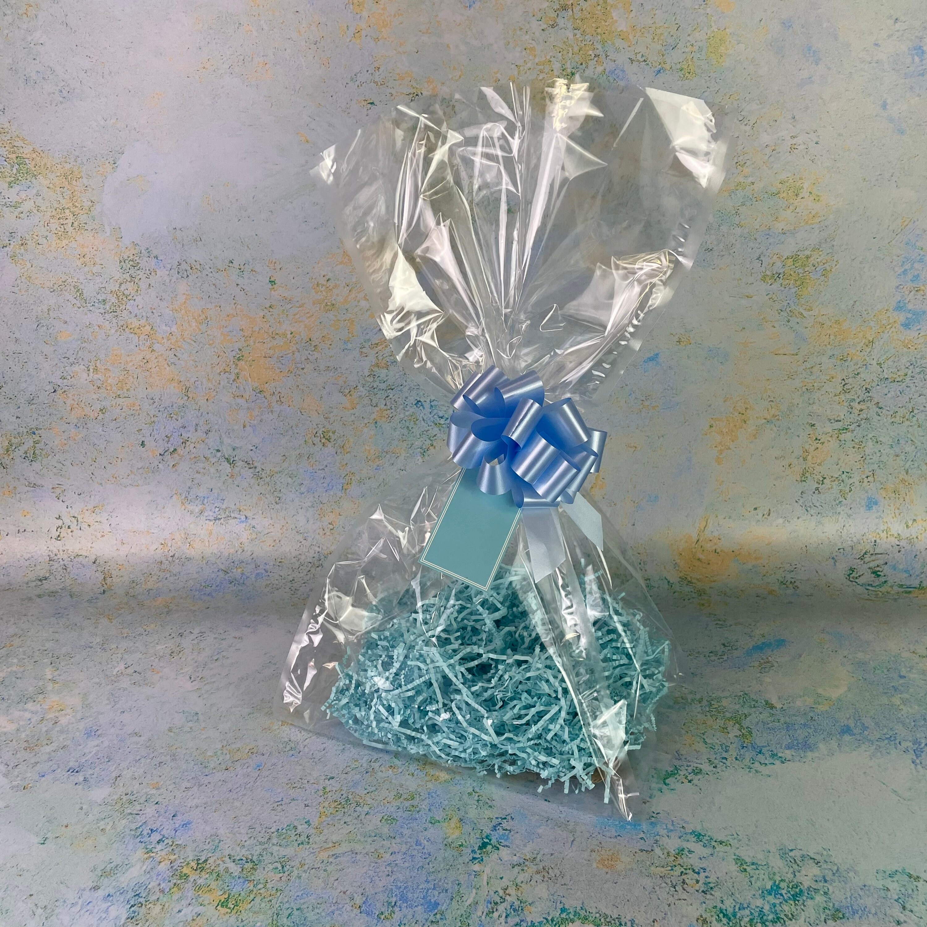 Blue Gift Hamper Kit With Wicker Basket - Etsy UK