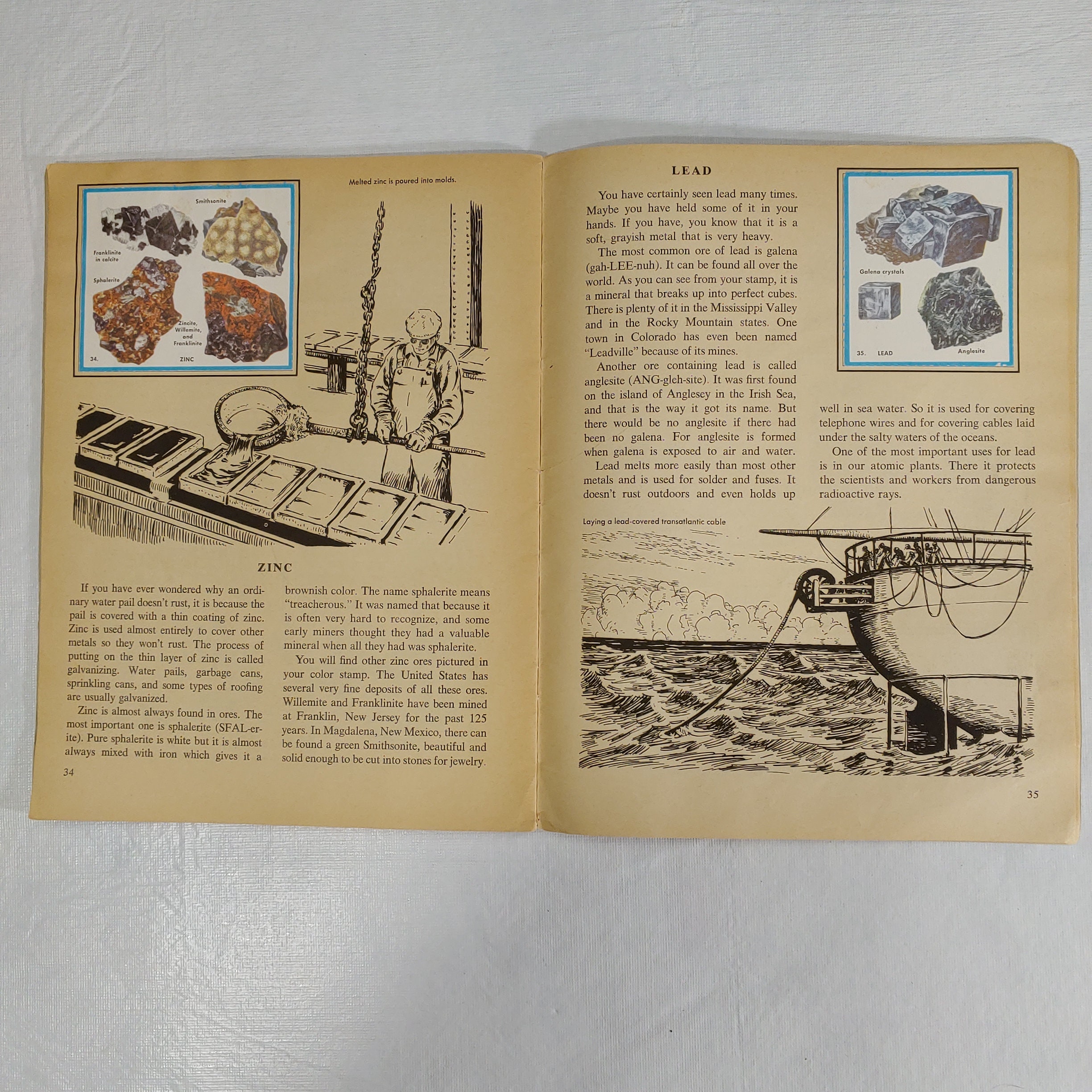 The Golden Stamp Book of Rocks and Minerals Softcover 1968 - Etsy