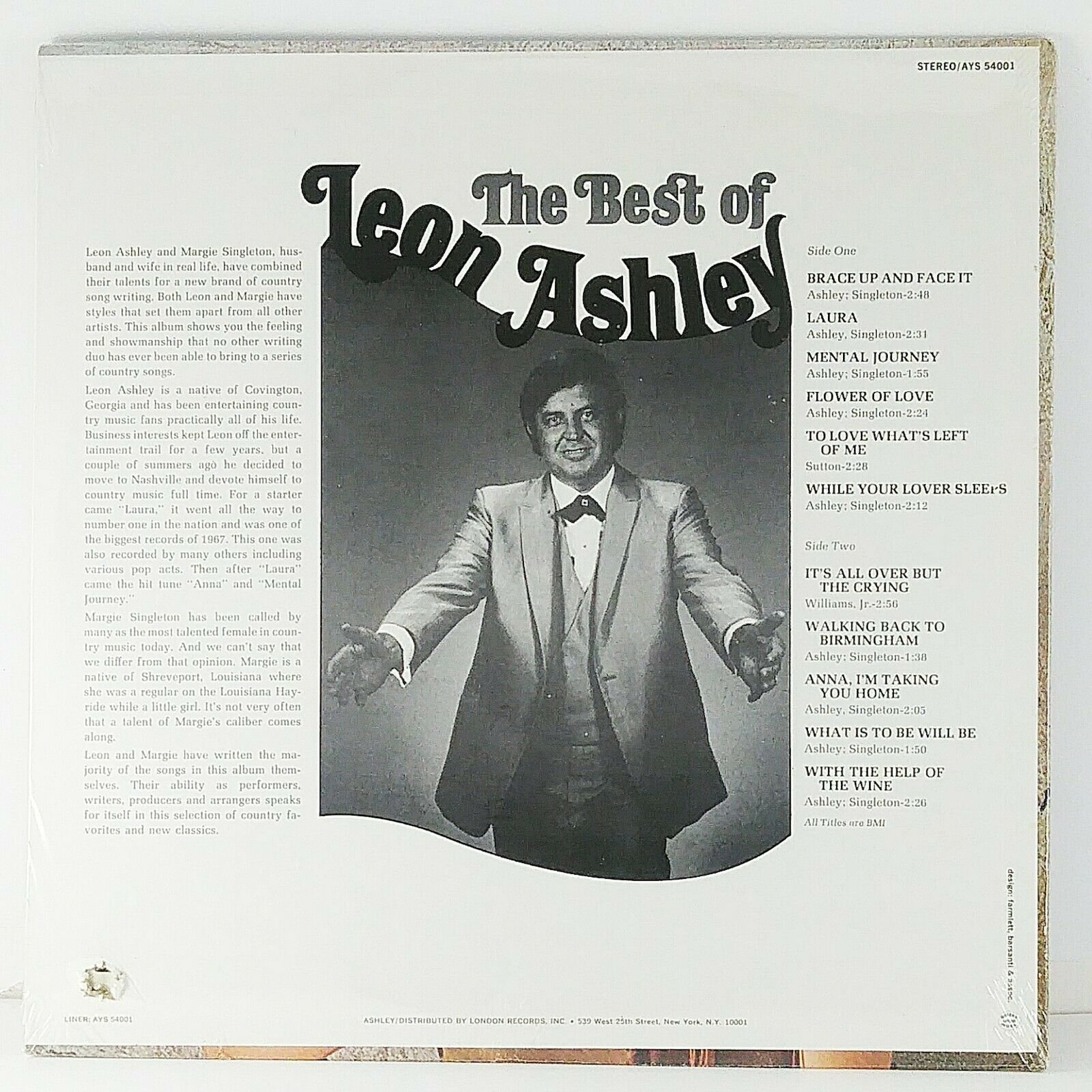 The Best of Leon Ashley LP Record Album 1970 STILL SEALED - Etsy