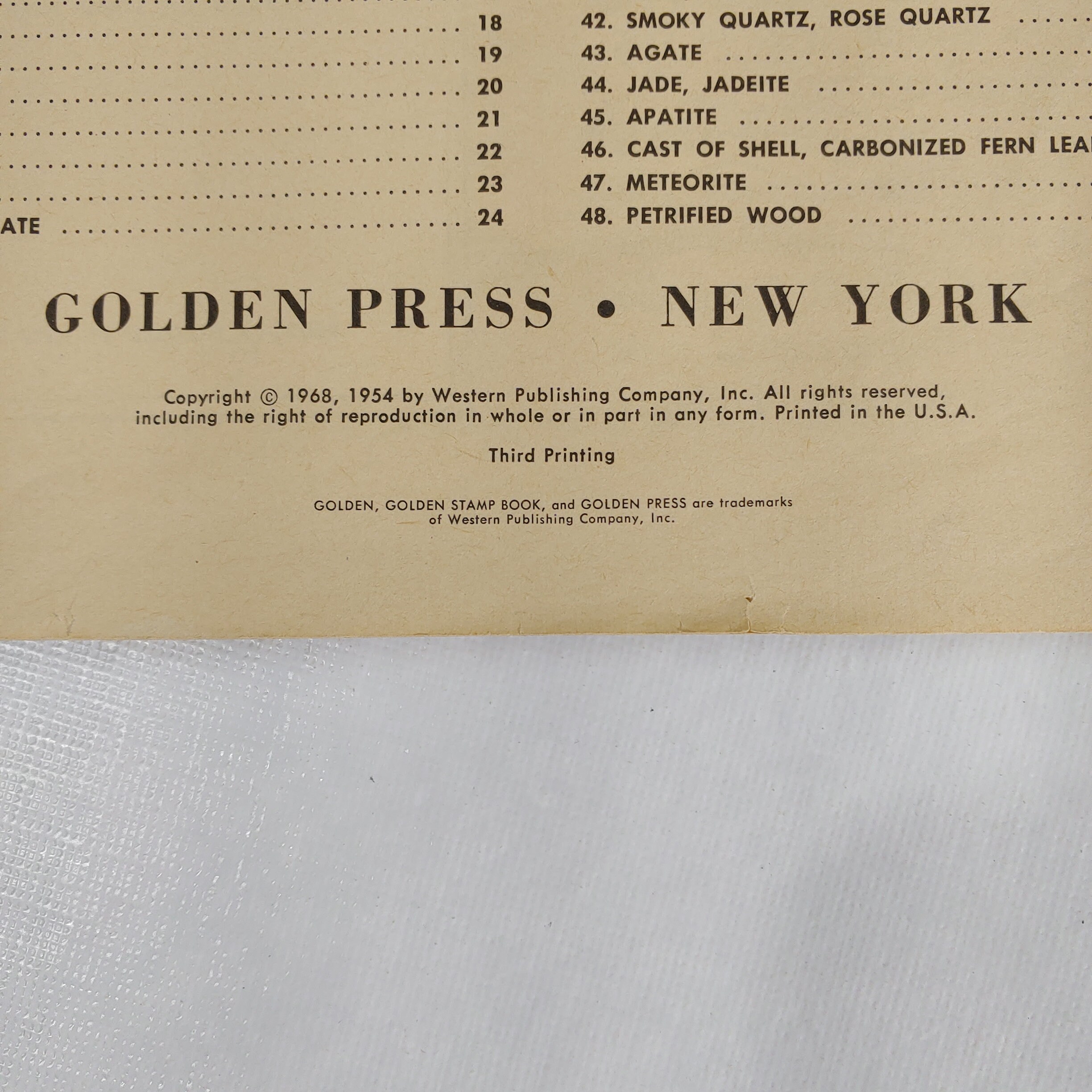 The Golden Stamp Book of Rocks and Minerals Softcover 1968 - Etsy