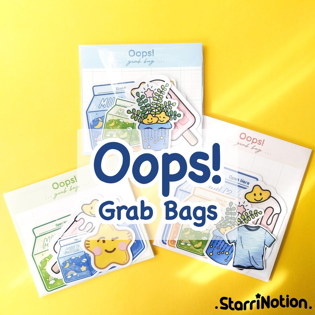 Oops Grab Bag - Mystery Sticker Pack - Oops Stickers - Discounted Value ...