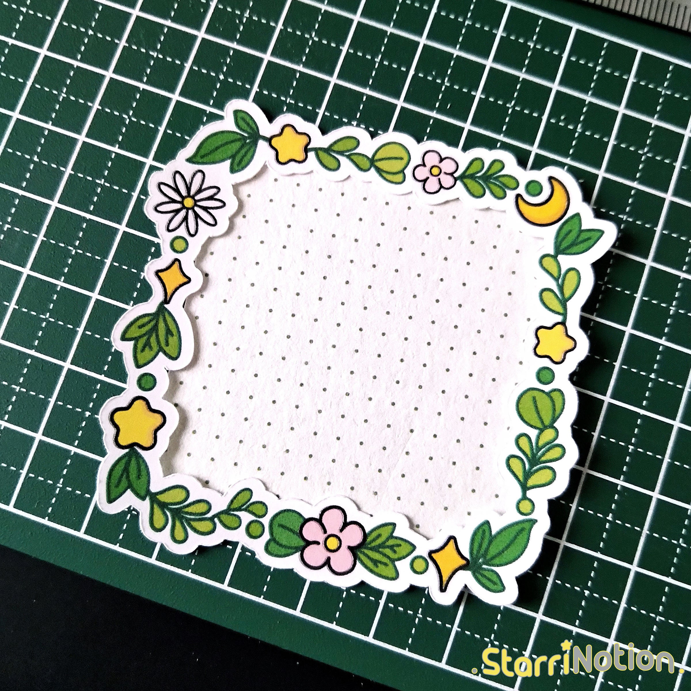 Flower Frame Sticker Set Bullet Journal Sticker Deco - Etsy