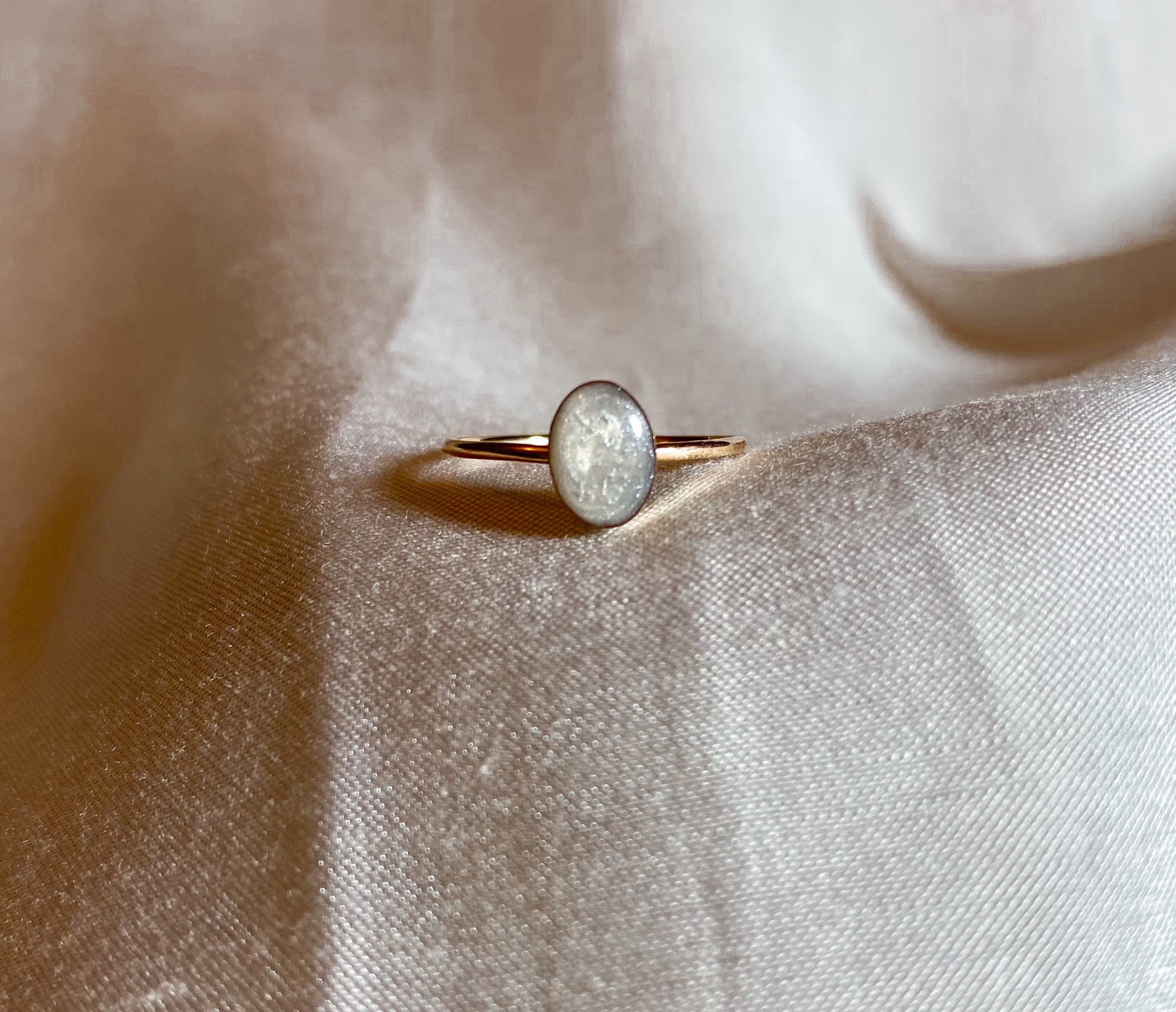 10k Solid Gold Cremation Ashes Ring Cremation Ashes Jewelry - Etsy