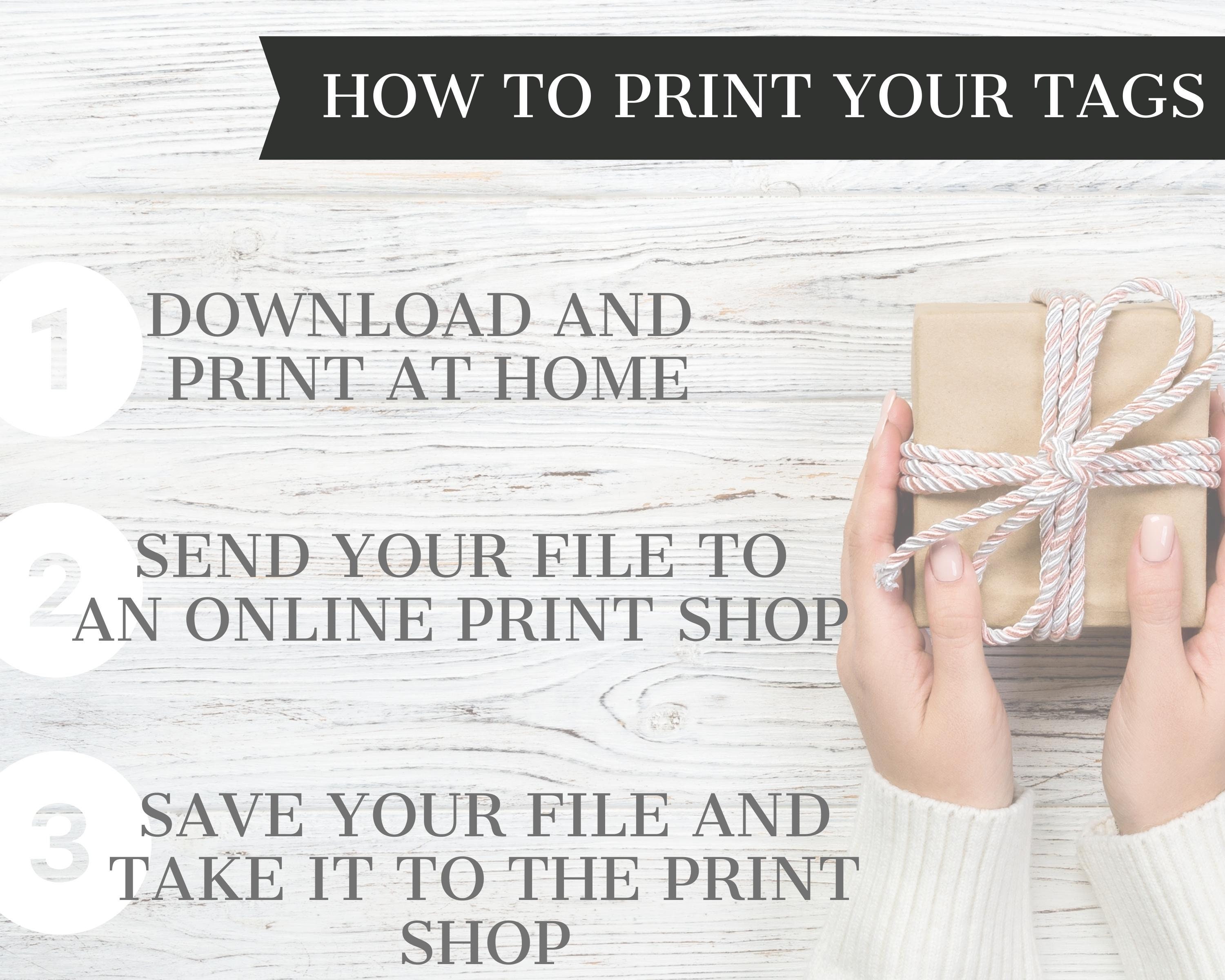 Watercolor Holiday Tags Christmas Tree Printable Gift Tags DIY Holiday ...