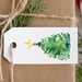 Watercolor Holiday Tags Christmas Tree Printable Gift Tags DIY Holiday ...