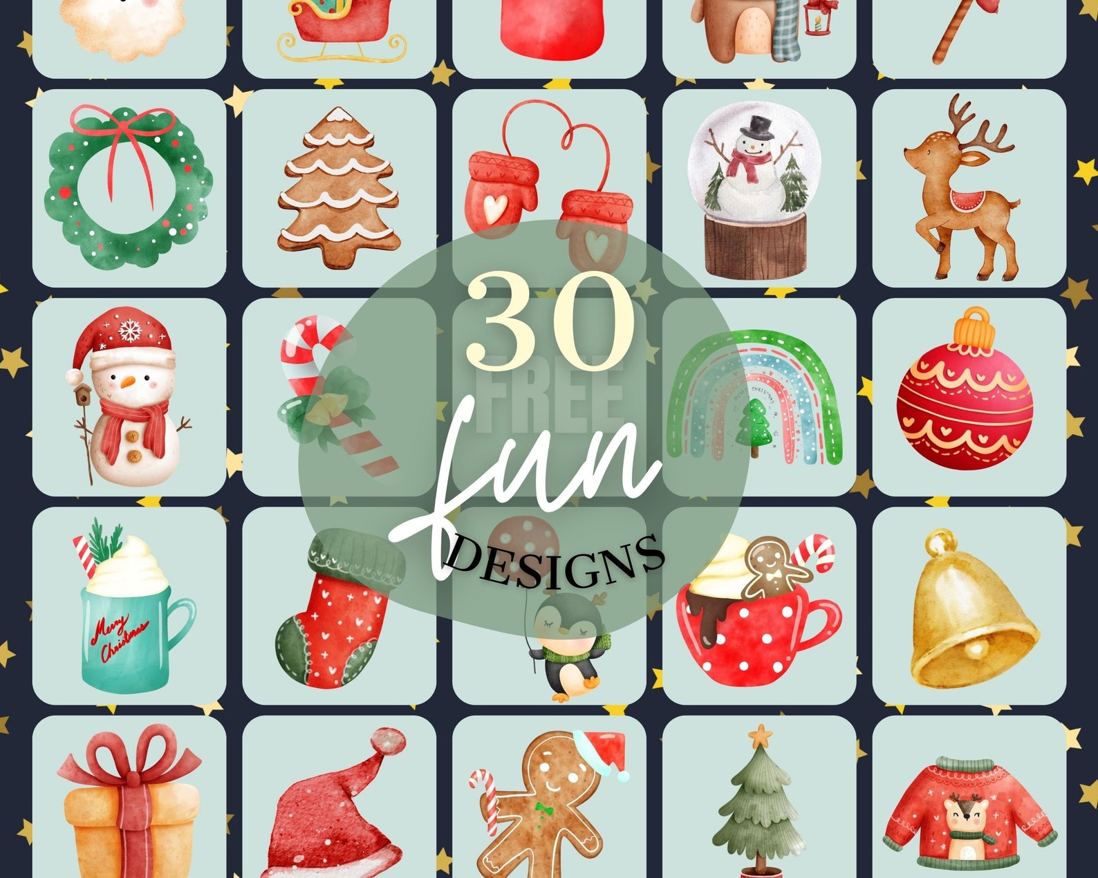Christmas Bingo Cards, Fun Christmas Games, Printable Christmas Bingo ...