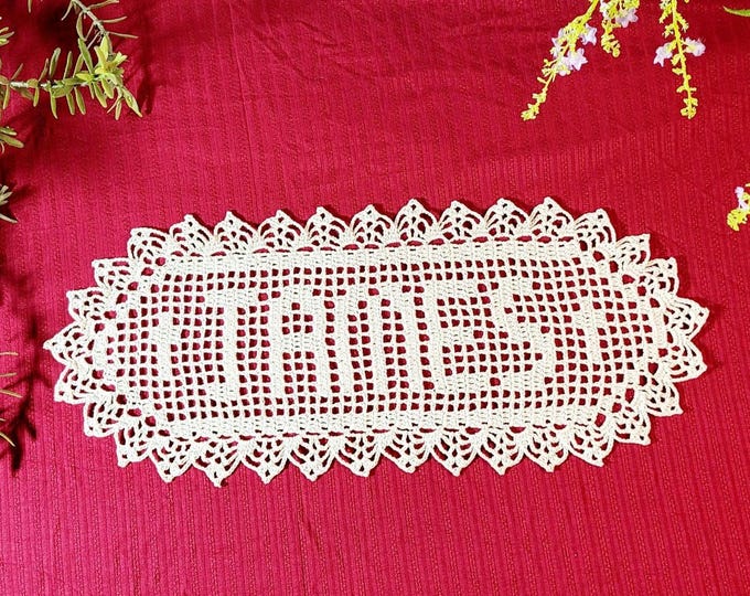 Crochet Name Doily - Etsy