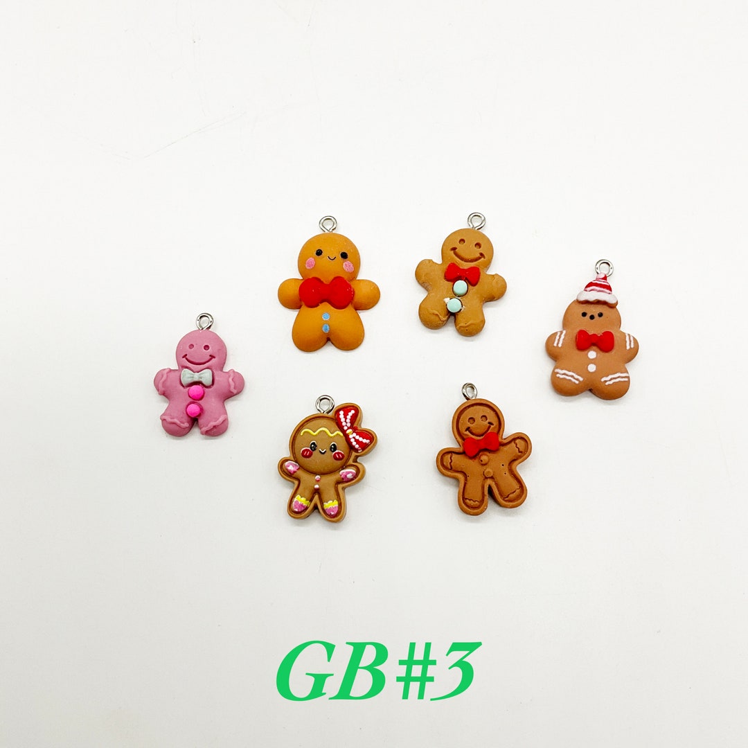 SO CUTE! Set of 6 Miniature Gingerbread Men Christmas Tree Ornaments ...