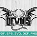 Devils Team Svg, Devils Svg, Devils Mascots Svg, Devils School Svg ...