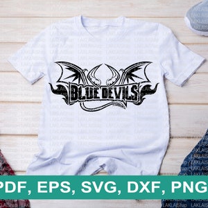 Blue Devils Flame Svg, Blue Devil Svg, Blue Devils Mascots Svg, Blue ...