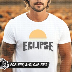 Retro Total Solar Eclipse 2024 Svg, Solar Eclipse Shirt Svg, Total ...