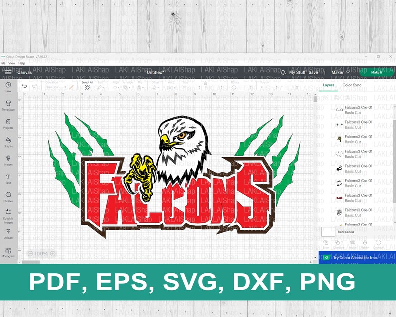 Falcons Claws Logo SVG, School Spirit (digital File) - Etsy