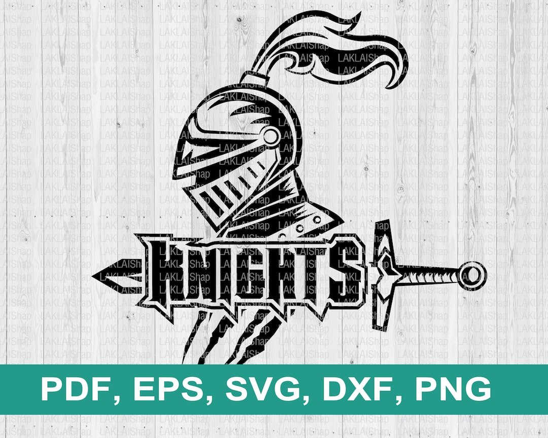 Knights and Sword Team Svg, Knights Svg, Knight Png, Knight Mascot Svg ...