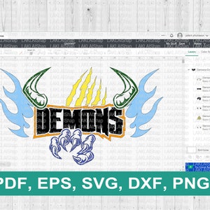 Demons Svg, Demons School, Demons Spirit Svg, Demons Shirt Svg, Demons ...