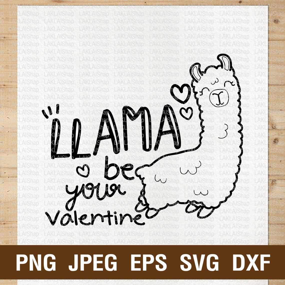 Llama Be Your Valentine Svgvalentine's Day Svg - Etsy