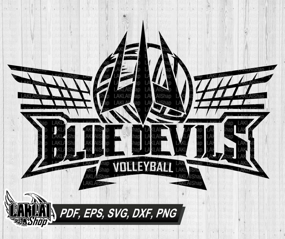 Blue Devils Volleyball Svg, Volleyball Svg, Blue Devils, Volleyball ...