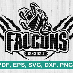 Falcons Basketball Svg, Falcon Svg, Falcons Svg, Falcons School Spirit ...