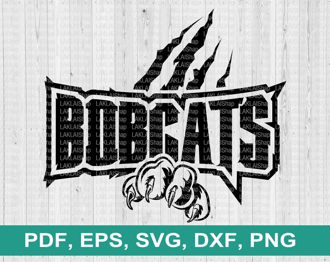 Bobcats Mascot SVG: School Spirit Cut Files (digital Download) - Etsy ...