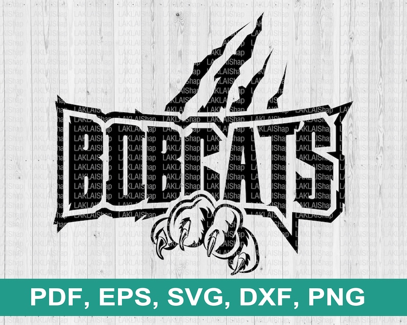 Bobcats Claw Svg, Bobcats Svg, Bobcat Mascot Svg, Bobcats Spirit Svg ...