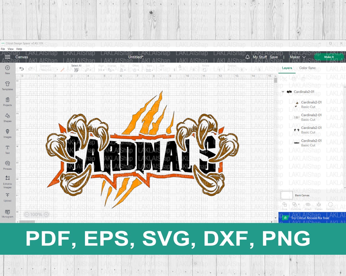 Cardinal Claws Team Svg, Cardinals Mascot Svg, Cardinals Spirit Svg ...