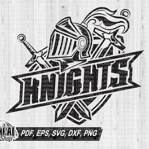 Knights and Shield Svg, Knights Svg, Knight Png, Knights Mascot Svg ...