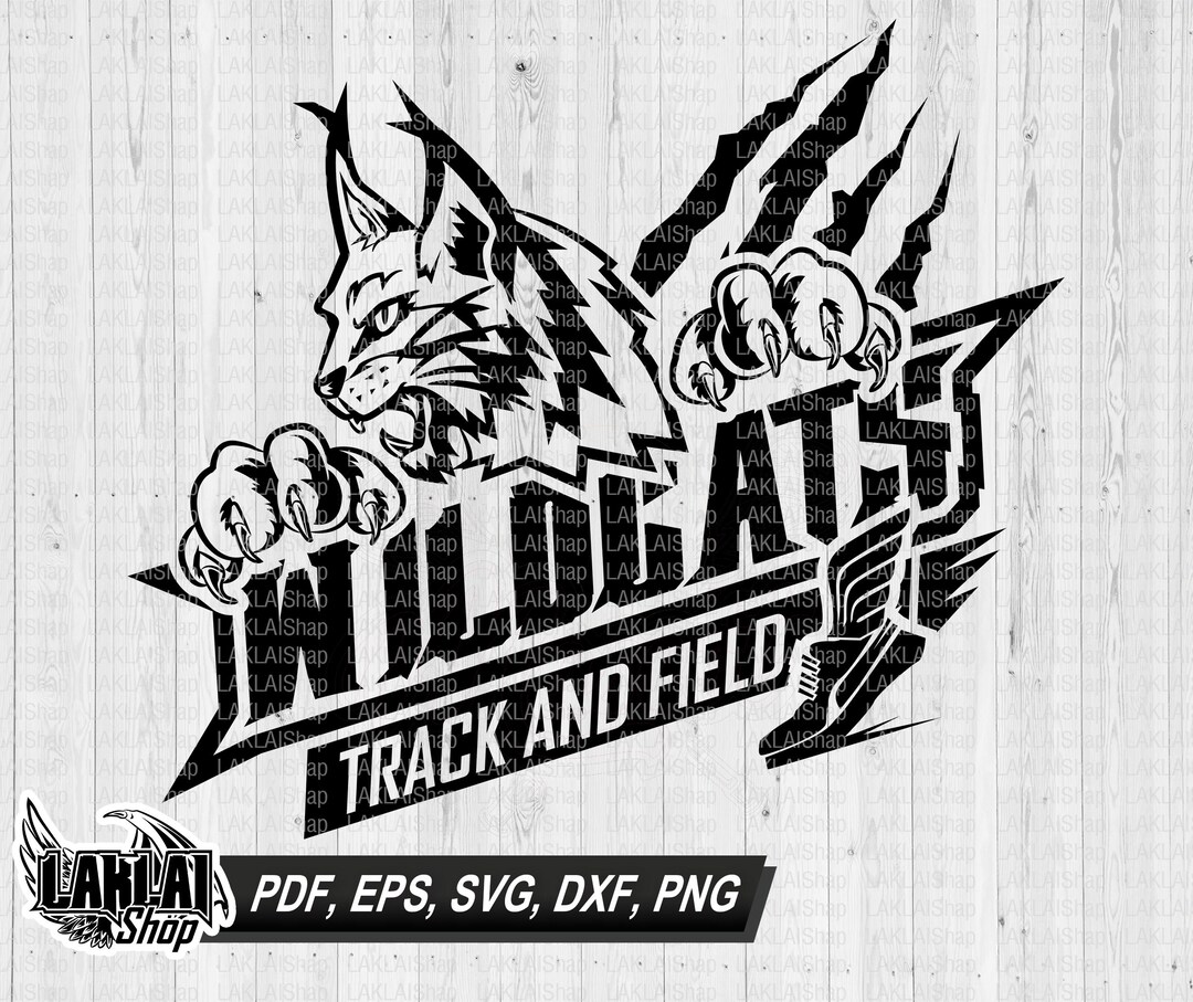 Wildcats Track and Field Svg, Mascot Svg, Sport Team, Wildcats Svg ...